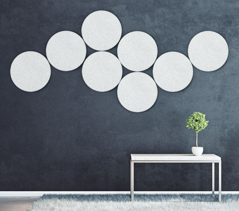 Circular Acoustic Wall Panel by UPLIFT Desk